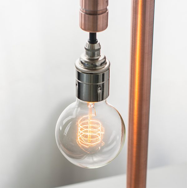 Kupferrohr Lampe Tischleuchte Tischlampe Mini Pipe Light - HEAVYTOOL